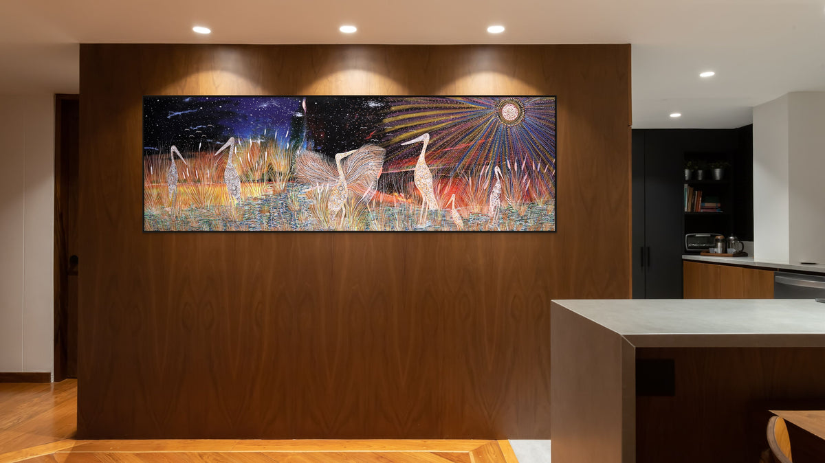 "Brolga Dreaming" by Christine Winmar – Creative Native Perth