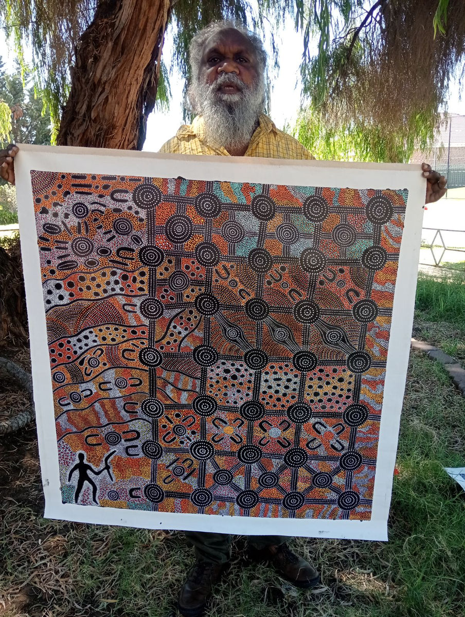 "Spirit Man" by Stephen Martin Pitjara – Creative Native Perth