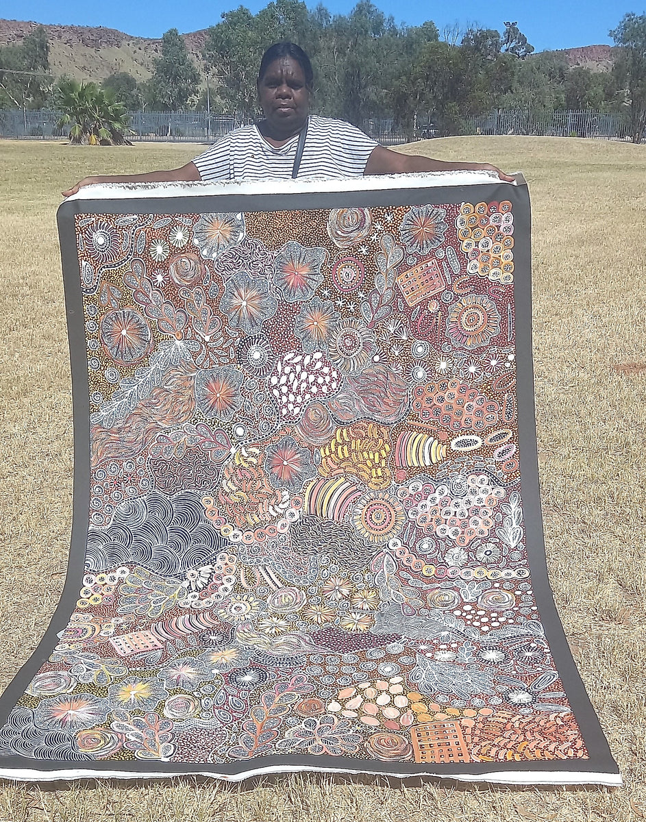 "Women's Ceremony" by Janet Golder Kngwarreye – Creative Native Perth