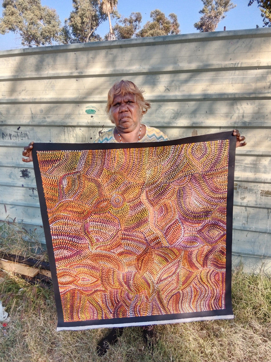 "Bush Yam Seeds" by Joy Pitjara – Creative Native Perth