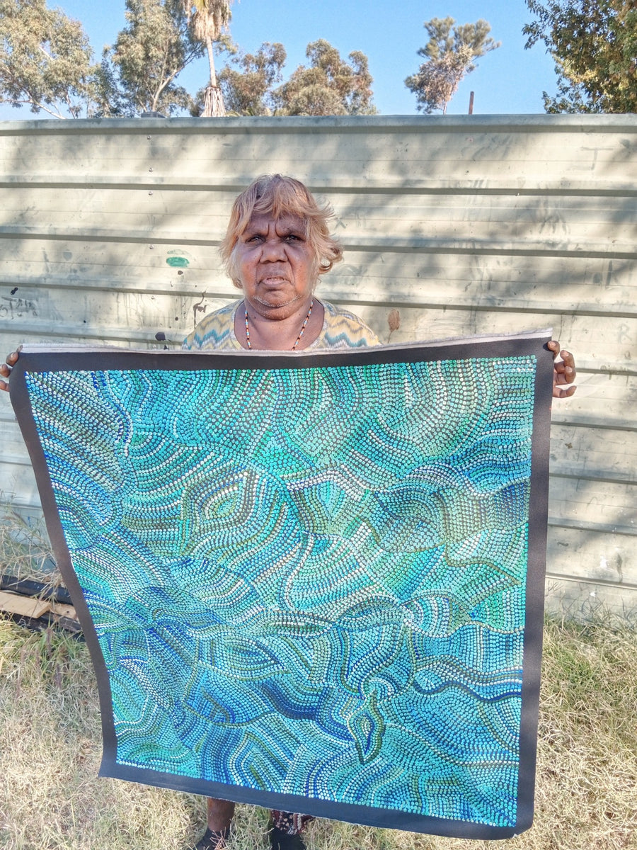 "Bush Yam Seeds" by Joy Pitjara – Creative Native Perth