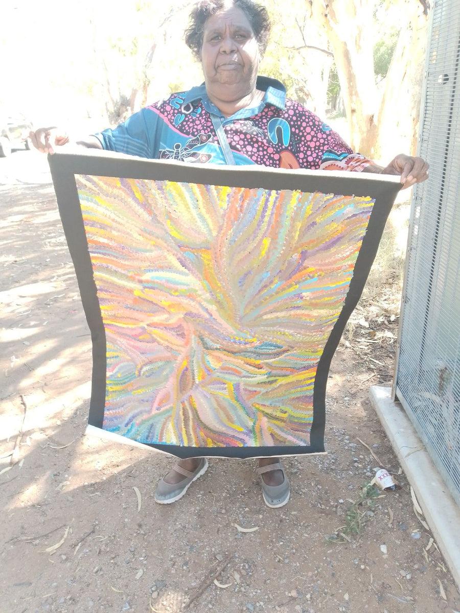 "Bush Yam" by Jedda Purvis Kngwarreye – Creative Native Perth