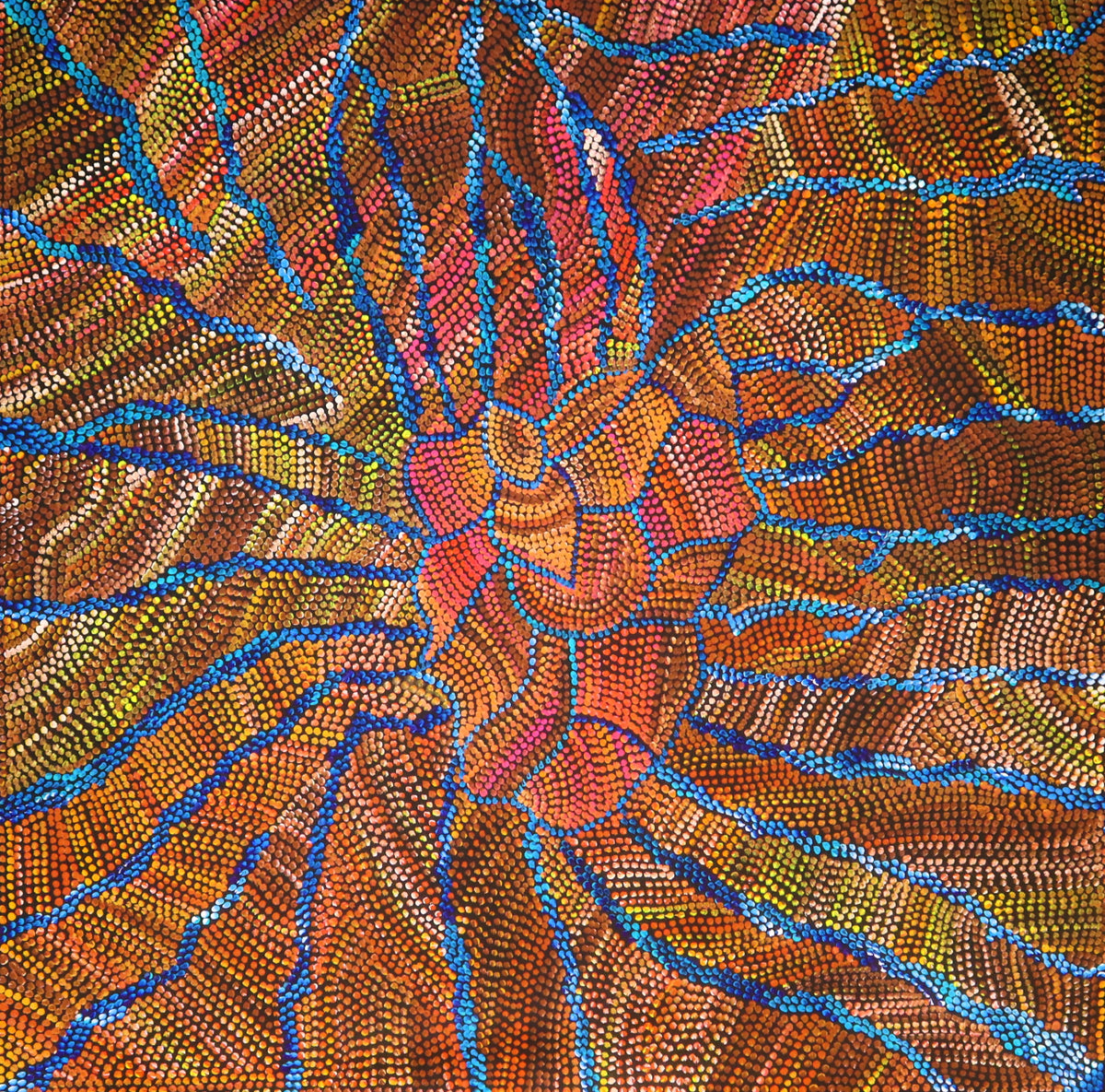 "Bush Yam Seeds" by Joy Purvis Pitjara – Creative Native Perth