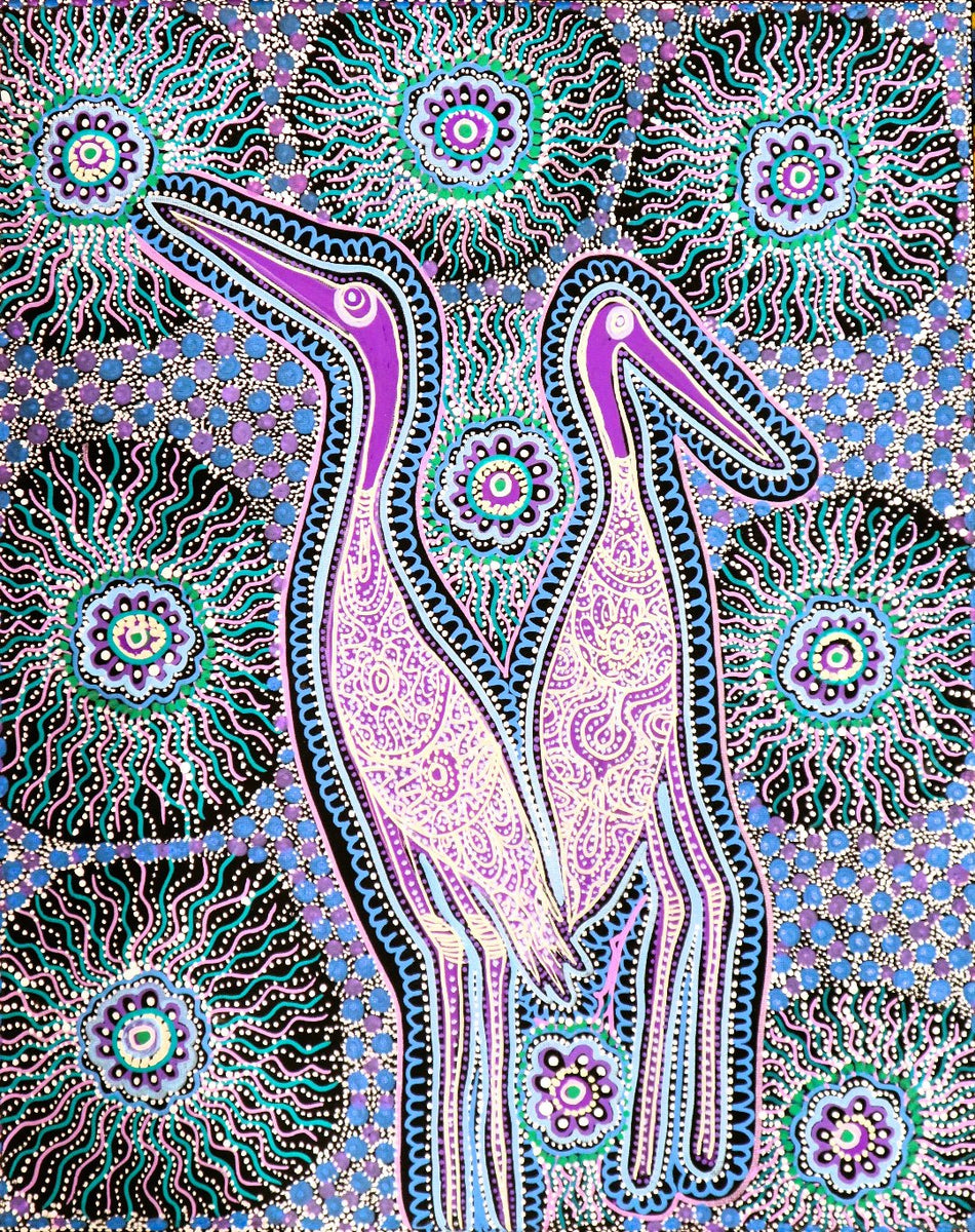 Christine Winmar Aboriginal Artwork – Hand-Painted Canvas | 50x40cm ...
