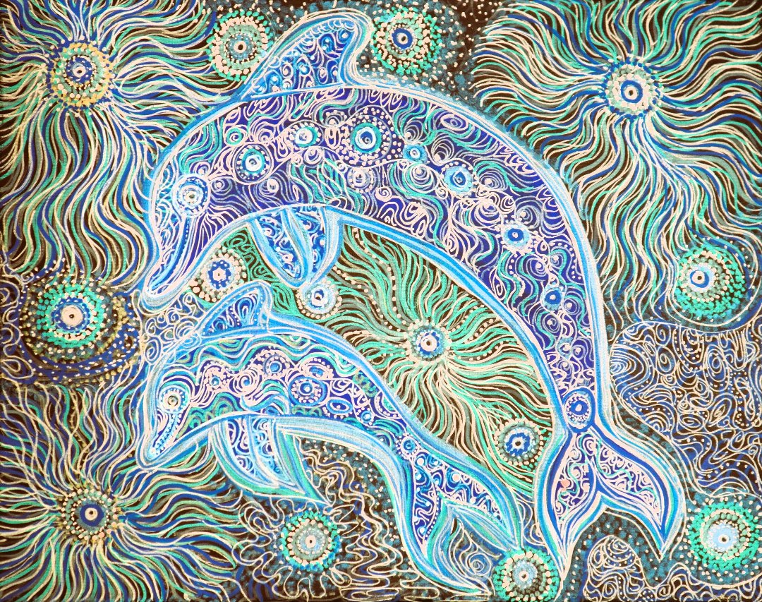 Christine Winmar Aboriginal Artwork – Hand-Painted Canvas | 50x40cm ...
