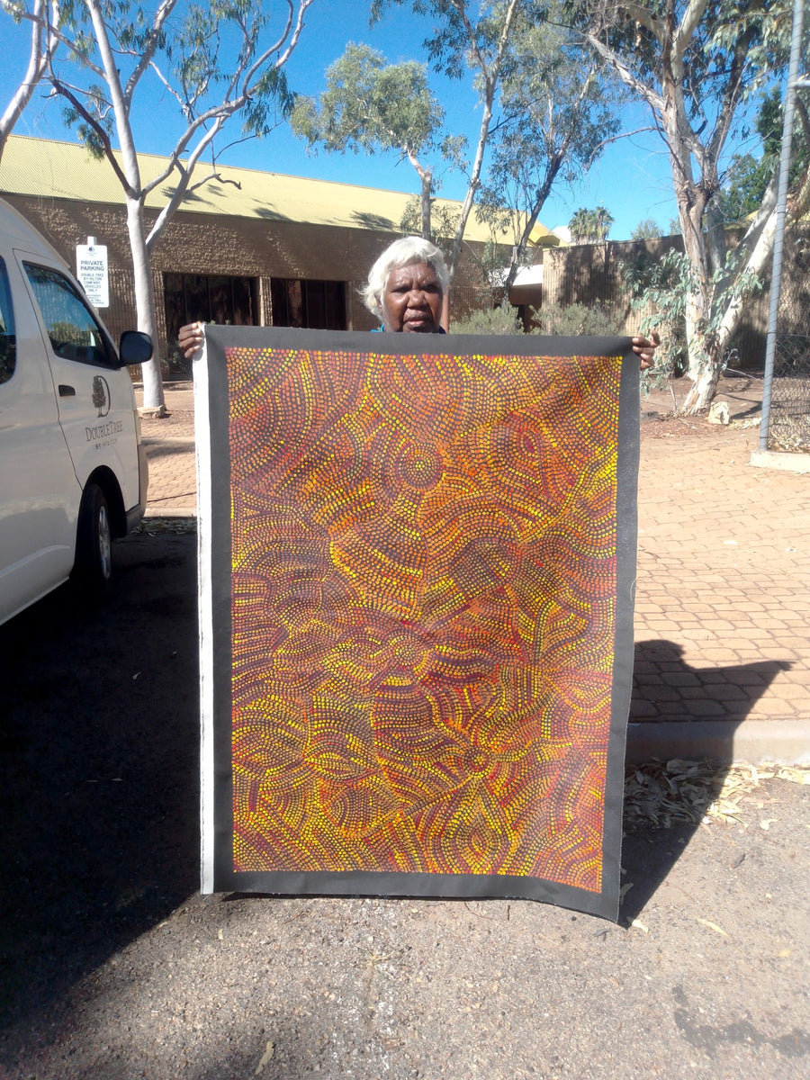 "Bush Yam Seeds" by Joy Pitjara – Creative Native Perth
