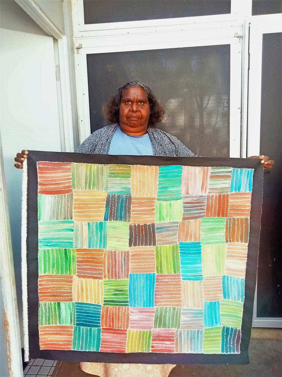 "Bush Yam" by Jedda Purvis Kngwarreye – Creative Native Perth