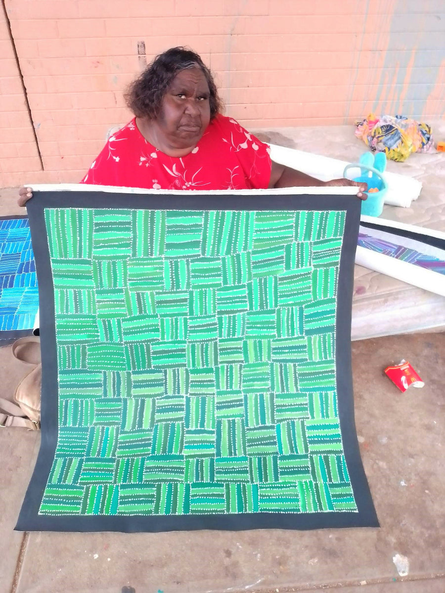 "Bush Yam" by Jedda Purvis Kngwarreye – Creative Native Perth